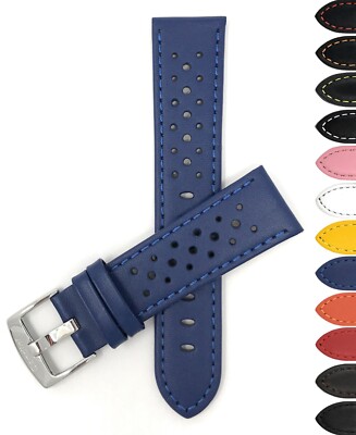 Bandini Watch Band, Leather Aviator Rally Strap for Citizen Promaster ...