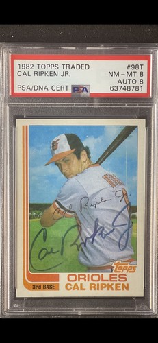 1982 Topps Traded Cal Ripken Triple 8 Jersey/Grade/Auto Only 1 in ...