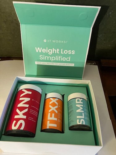 It Works! 1 SLMR (30 cap) 1 SKNY (60 gummies) 1 TFXX fat burn (60 ...