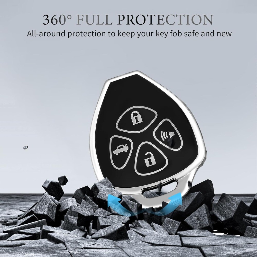 4 Buttons Silicone Keyless Entry Remote Car Smart Key Fob | eBay