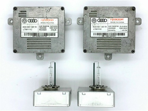 2x OEM 17-19 Audi A3 S3 Xenon HID Headlight LED DRL Module & D5S Bulb ...