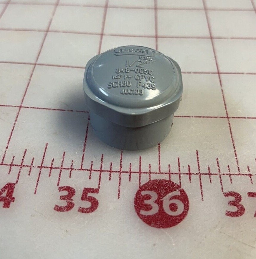 Spears 1/2" Threaded Cap 848-005C (Lot of 3) | eBay