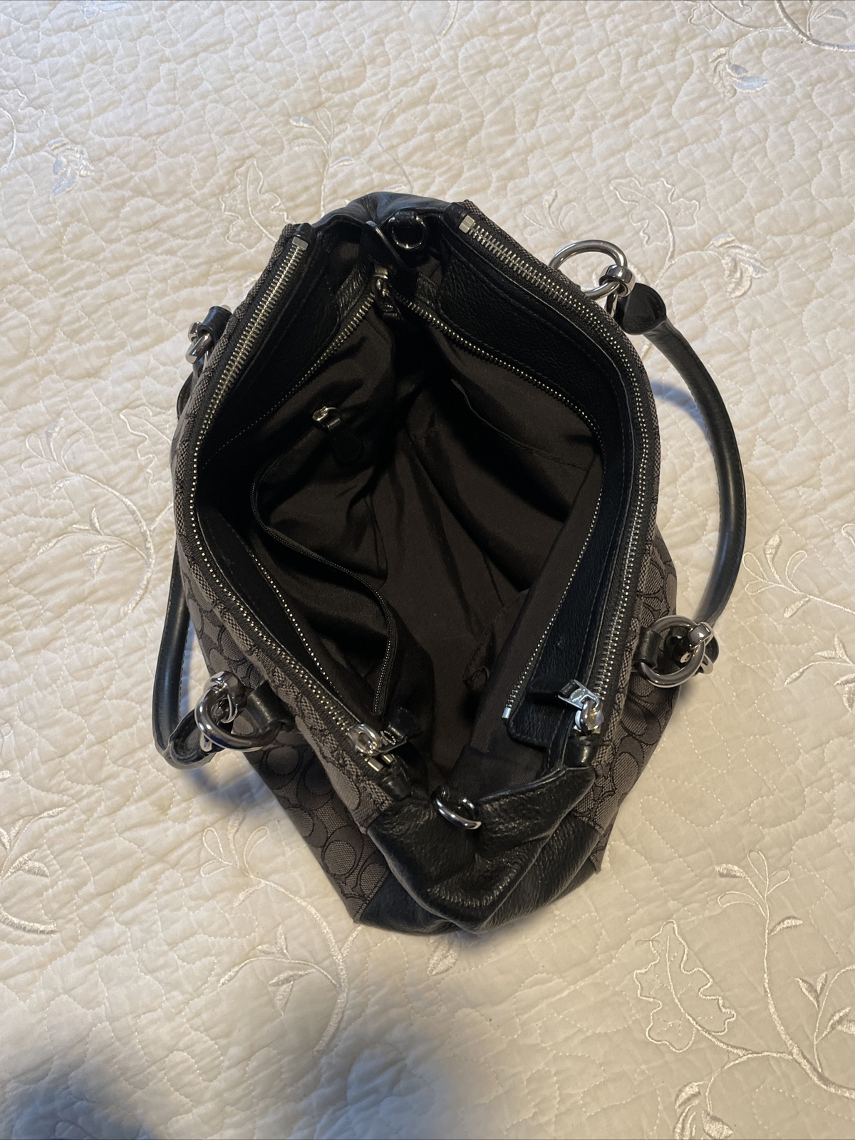 COACH Lexi Shoulder Bag Signature Smoke/Black Missing… - Gem