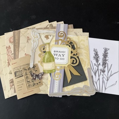 Craftroom Clearout/Mini Card Kit Bundle/ Junk Journal/Champagne | eBay UK