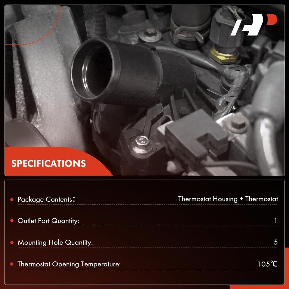 A-Premium Engine Coolant Thermostat Housing Assembly with O-ring ...