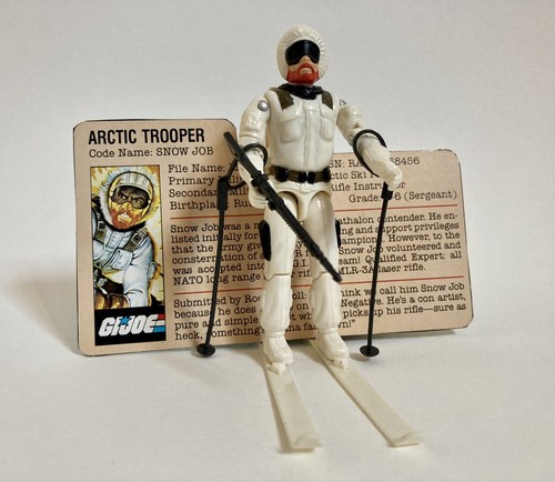 GI JOE SNOWJOB Action Figure Complete File Card Vintage Hasbro 1983 | eBay
