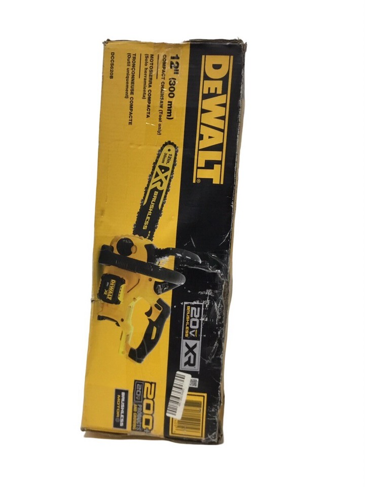 DEWALT 20V MAX XR DCCS620B 12 IN. 20 V BATTERY CHAINSAW (EPJ027620) | eBay