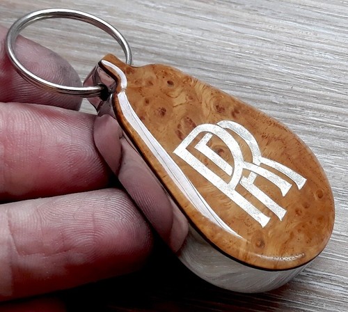Rolls Royce Silver Shadow, Silver Spur, Spirit Wood Keyring, Key Chain ...