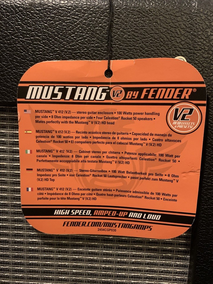 Fender Mustang V (V.2) 150W Head Matching 4x12 200W Cab And MS4 ...