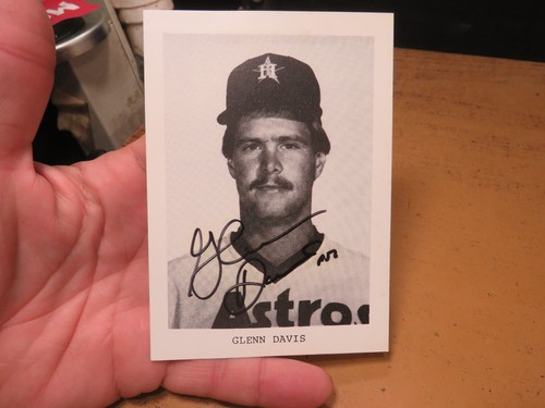autograph Photo Baseball Houston Astros 3.5 x 5' Glenn Davis | eBay