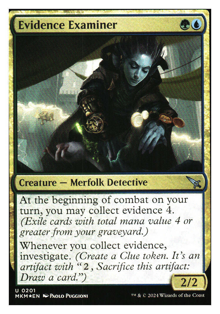 Evidence Examiner (Foil) Uncommon Murders at Kalov Manor MTG - NM+ | eBay