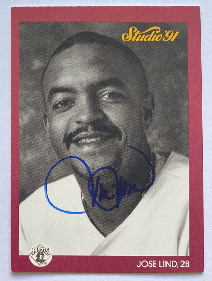 JOSE LIND SIGNED IP 1991 LEAF STUDIO #227 PITTSBURGH PIRATES AUTO | eBay