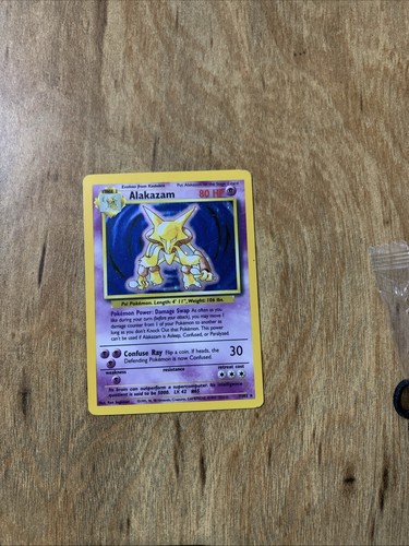 1999 Pokemon TCG Alakazam Shadowless Base Set Holo 1/102 | eBay