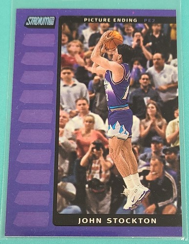 1999-00 Stadium Club Picture Ending #PE2 John Stockton Utah Jazz Card ...