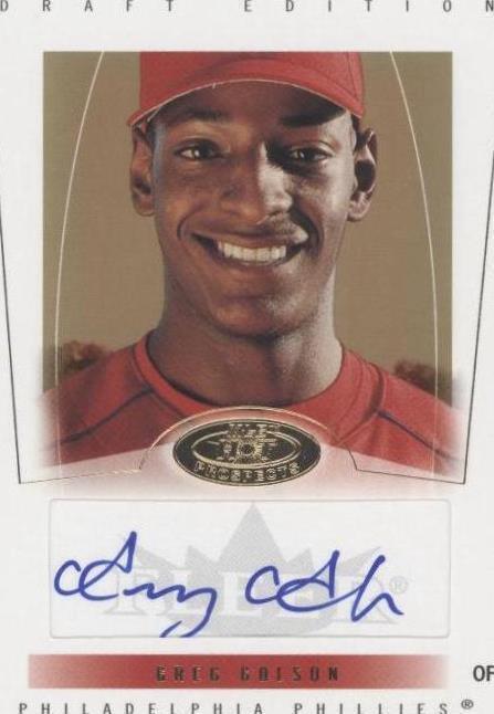 2004 Fleer Hot Prospects Draft Edition - Greg Golson #78 /299 (AU, RC ...