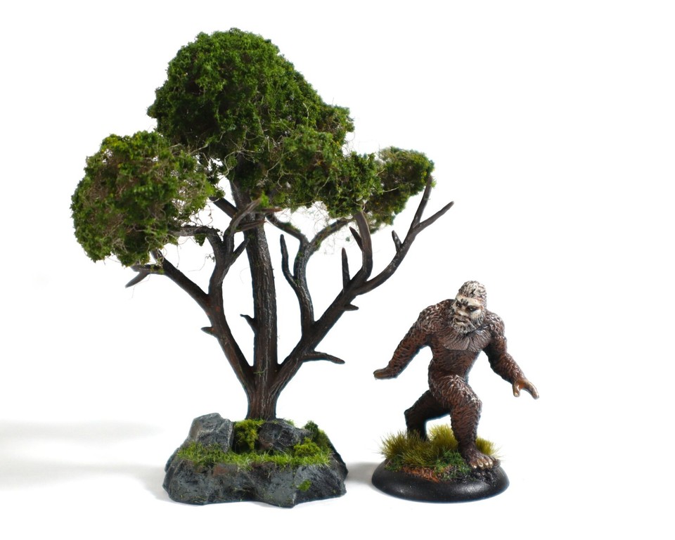 Tree Terrain for TTRPGs & Wargaming 3-5 inches - Handmade Scenery for ...