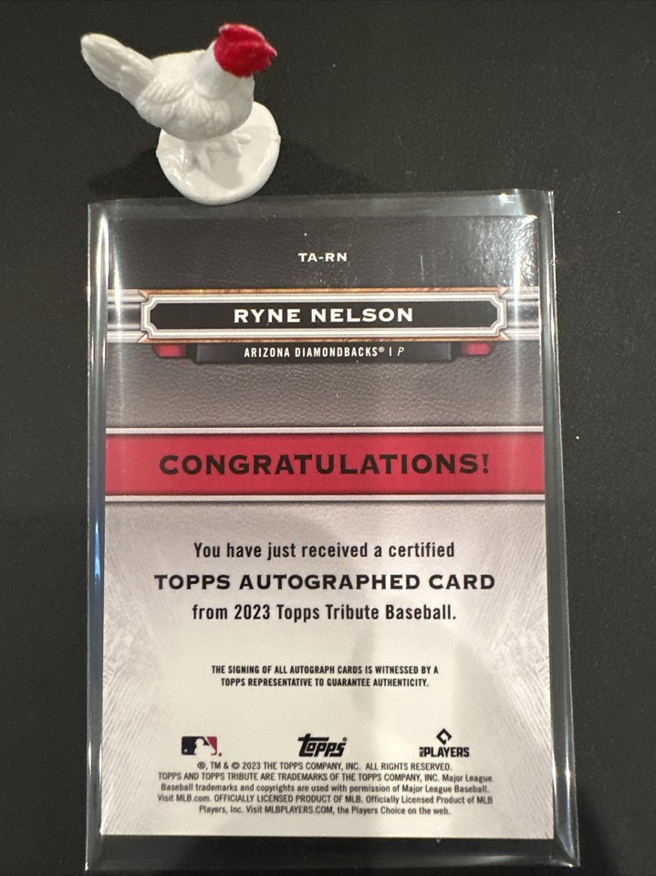 2023 Topps Tribute Baseball Ryne Nelson RC Auto /199 #TA-RN ...