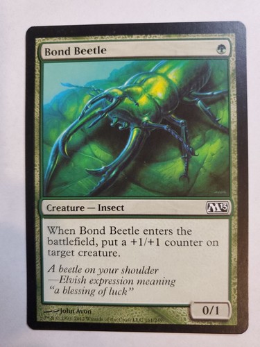 MTG Magic The Gathering Card Bond Beetle Creature Insect Green M13 | eBay