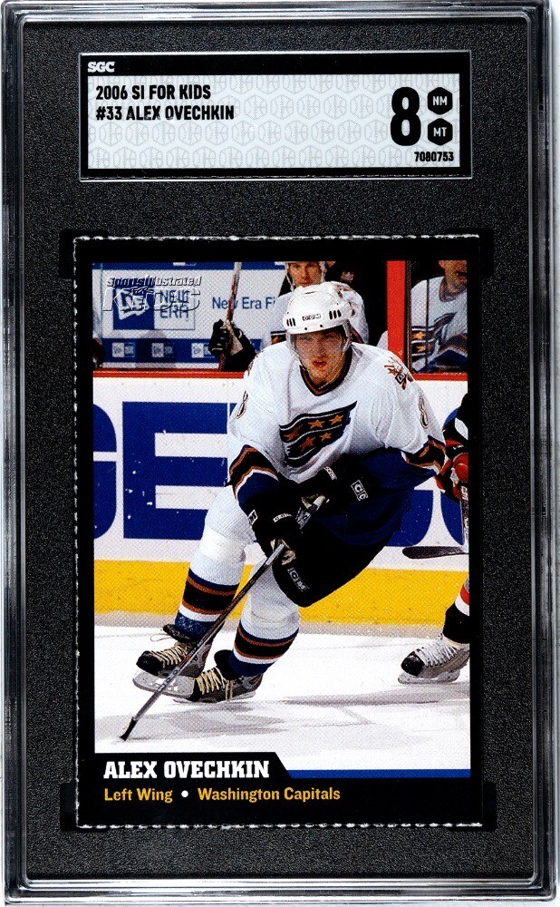 ALEX OVECHKIN SI SPORTS ILLUSTRATED FOR KIDS RC ROOKIE CARD #33 SGC 8 ...