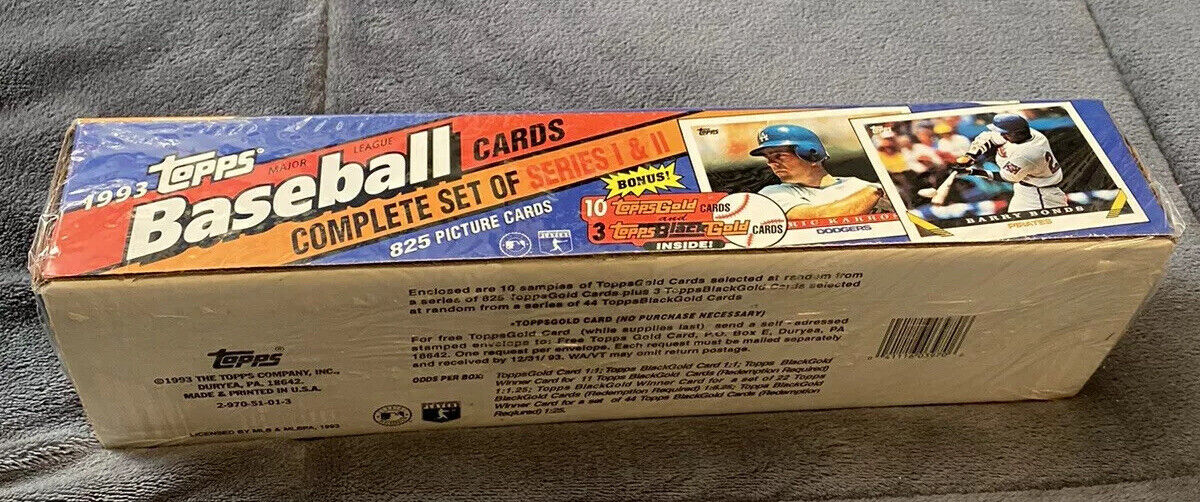 Topps 1993 Complete Set of Series 1 & 2 Baseball Cards Topps 1993 Complete Set of Series 1 & 2 Baseball Cards