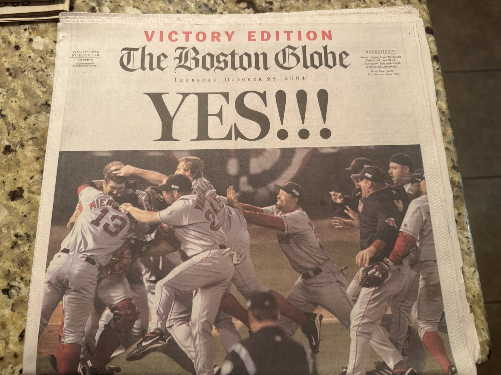(2) Boston Globe - Red Sox World Series Victory Edition - October 28 ...