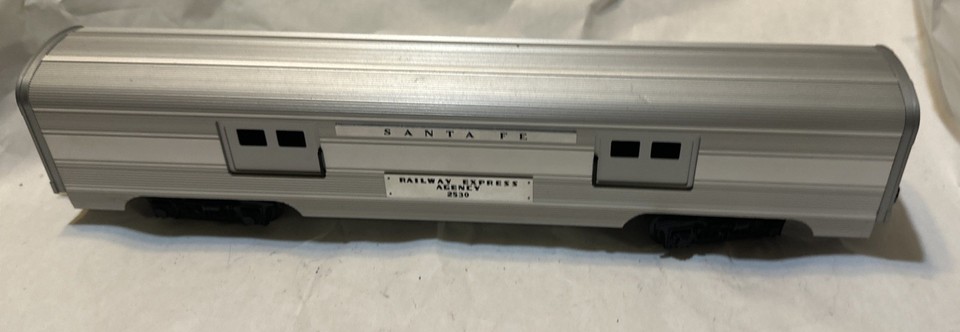 MTH O Santa Fe Railway Express Agency 2530 Aluminum Baggage Car! | eBay