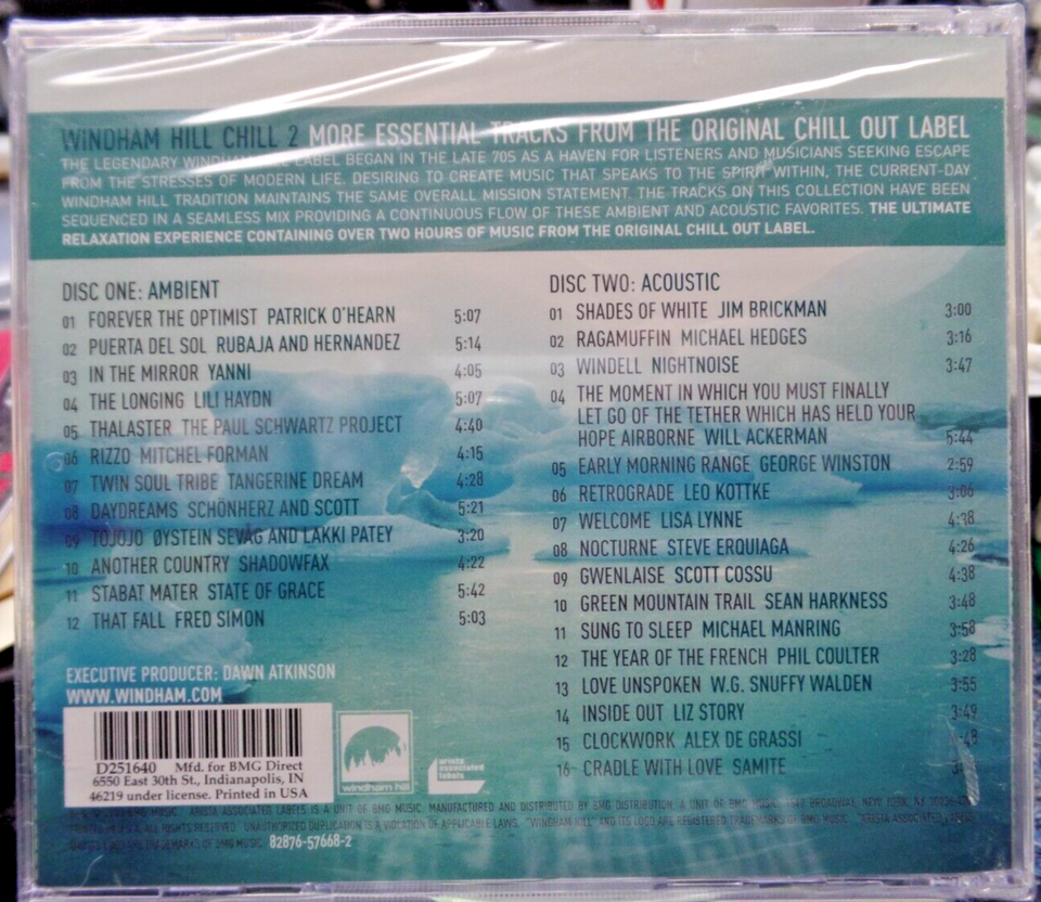 Windham Chill 2 Acoustic - Ambient 2CD Windham Hill 2003 CD * NEW * | eBay