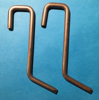 Universal Muffler Pipe Exhaust Bent Rod Hanger Rod Bracket-2 Pcs | eBay
