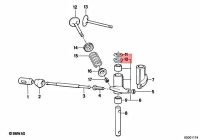 BMW Rocket Arm Inserts A10 R75 R90 R60 R65 R80 R100 R45T LS GS ST RT R ...