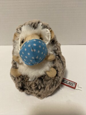Douglas Toys Hedgehog Plush Fuzzy Soft Roly Poly Little 5” W/ Mask ...