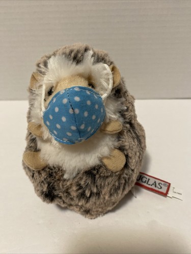 Douglas Toys Hedgehog Plush Fuzzy Soft Roly Poly Little 5” W/ Mask ...