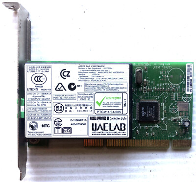 Lite-On D-1156 / HP 5187-5208 RJ11 56k PCI Dial-Up Modem | eBay Australia