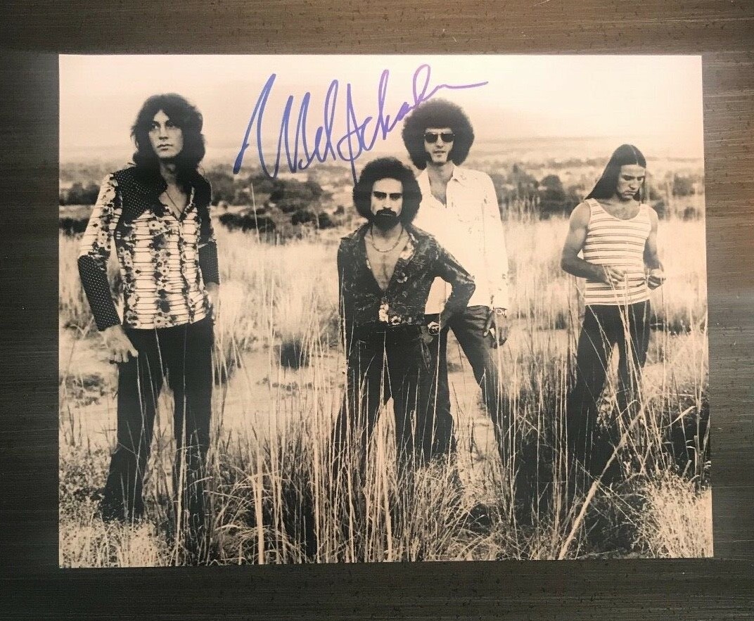 * MEL SCHACHER * signed 11x14 photo * GRAND FUNK RAILROAD * PROOF * 3 ...