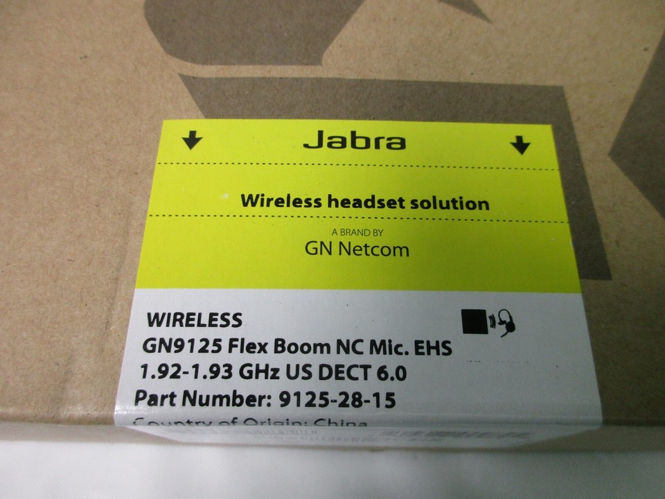 Jabra GN9125 Flex Boom Wireless Convertible Headset 9125-28-15 ...