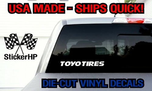 Toyo Tires 8" 12" 24" Vinyl Sticker Decal car truck Window Windshield ...
