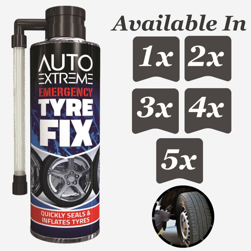Quick Fix Tyre Repair Emergency Temporary Inflate Puncture Repair Kit ...