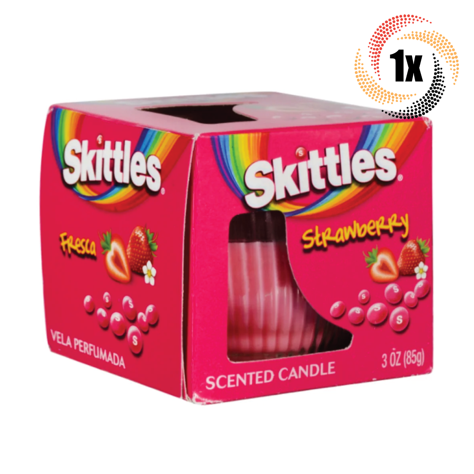1x Pack Skittles Strawberry Scented Candles 3oz ( Fast Free Shipping ...