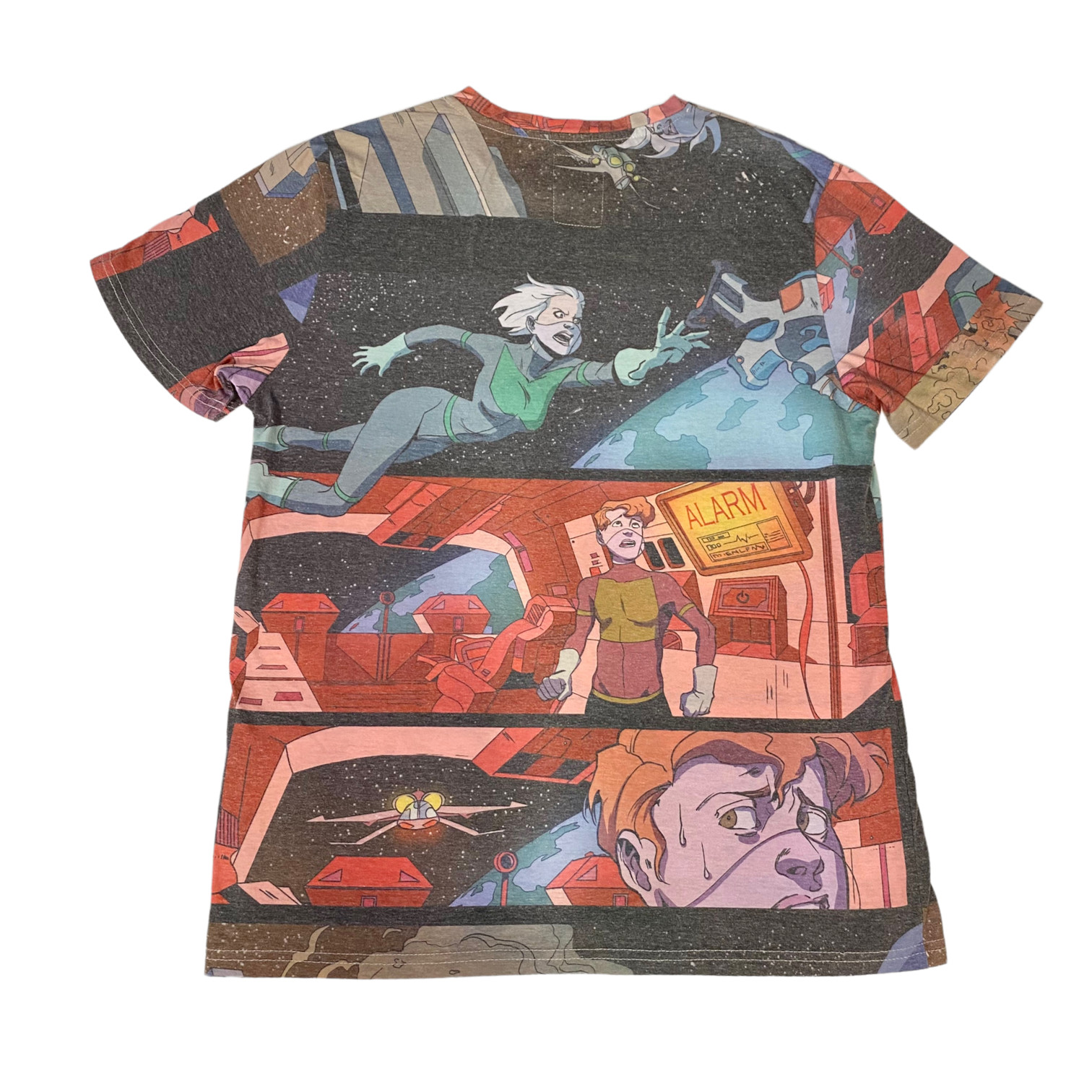 Super Massive large comic strip shirt size large - Gem