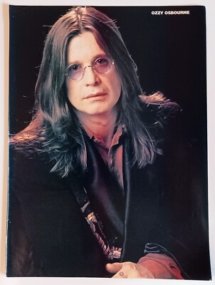 OZZY OSBOURNE~ORIGINAL 1996 POSTER~VTG FULL PAGE PRINT MAGAZINE PINUP ...