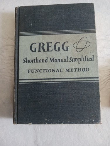 GREGG Shorthand Manual Simplified Functional Method 1949 | eBay