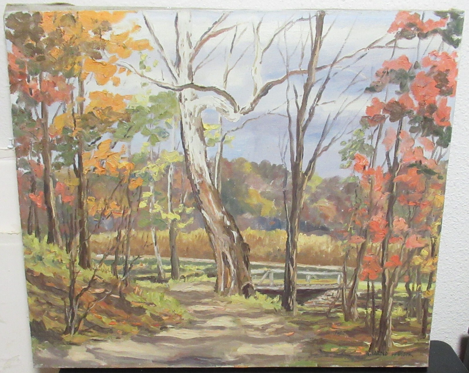 WILLIAM HAROLD HANCOCK ORIGINAL OIL ON CANVAS LANDSCAPE PAINTING ...