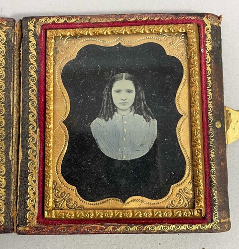 ANTIQUE AMBROTYPE MOURNING PHOTOGRAPH - BEAUTIFUL YOUNG LADY - POST ...