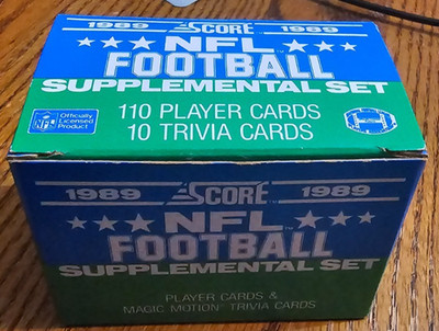 1989 SCORE SUPPLEMENTAL NFL SUPPLEMENTAL FOOTBALL SET | eBay