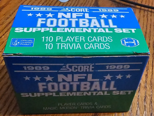 1989 SCORE SUPPLEMENTAL NFL SUPPLEMENTAL FOOTBALL SET | eBay