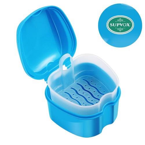 Denture Container Holder Retainer Cleaning Case Carry Accessories | eBay