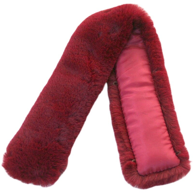 1 X Faux Fur Collar Detachable Fluffy Neck Warmer Wrap Winter Coat ...