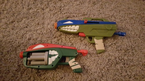 2 TMNT Teenage Mutant Ninja Turtles NERF gun blasters | eBay