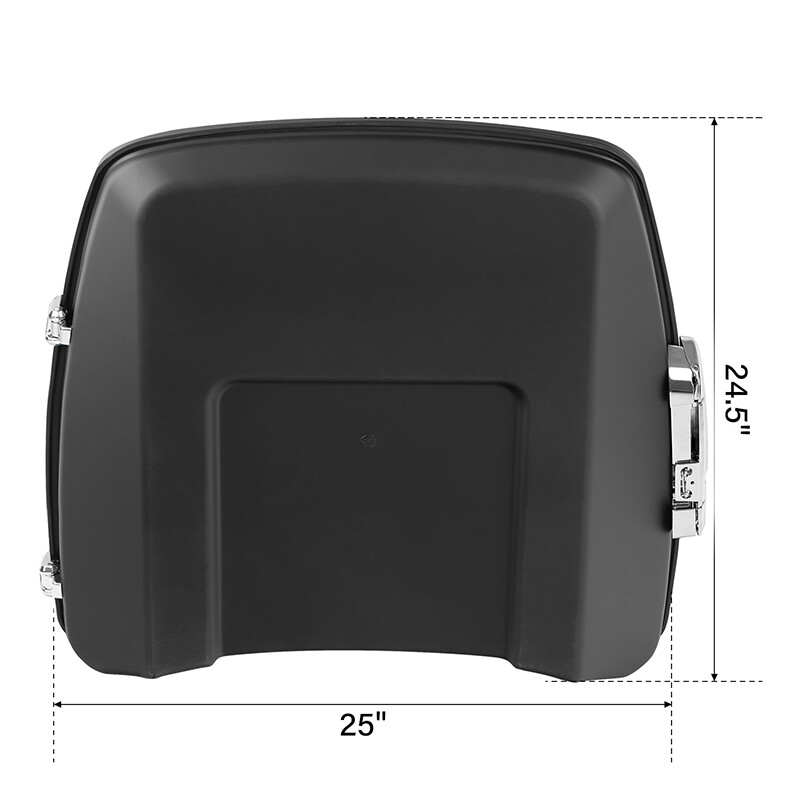 Matte Black Razor Trunk Fit For Harley Touring Electra Street Road ...
