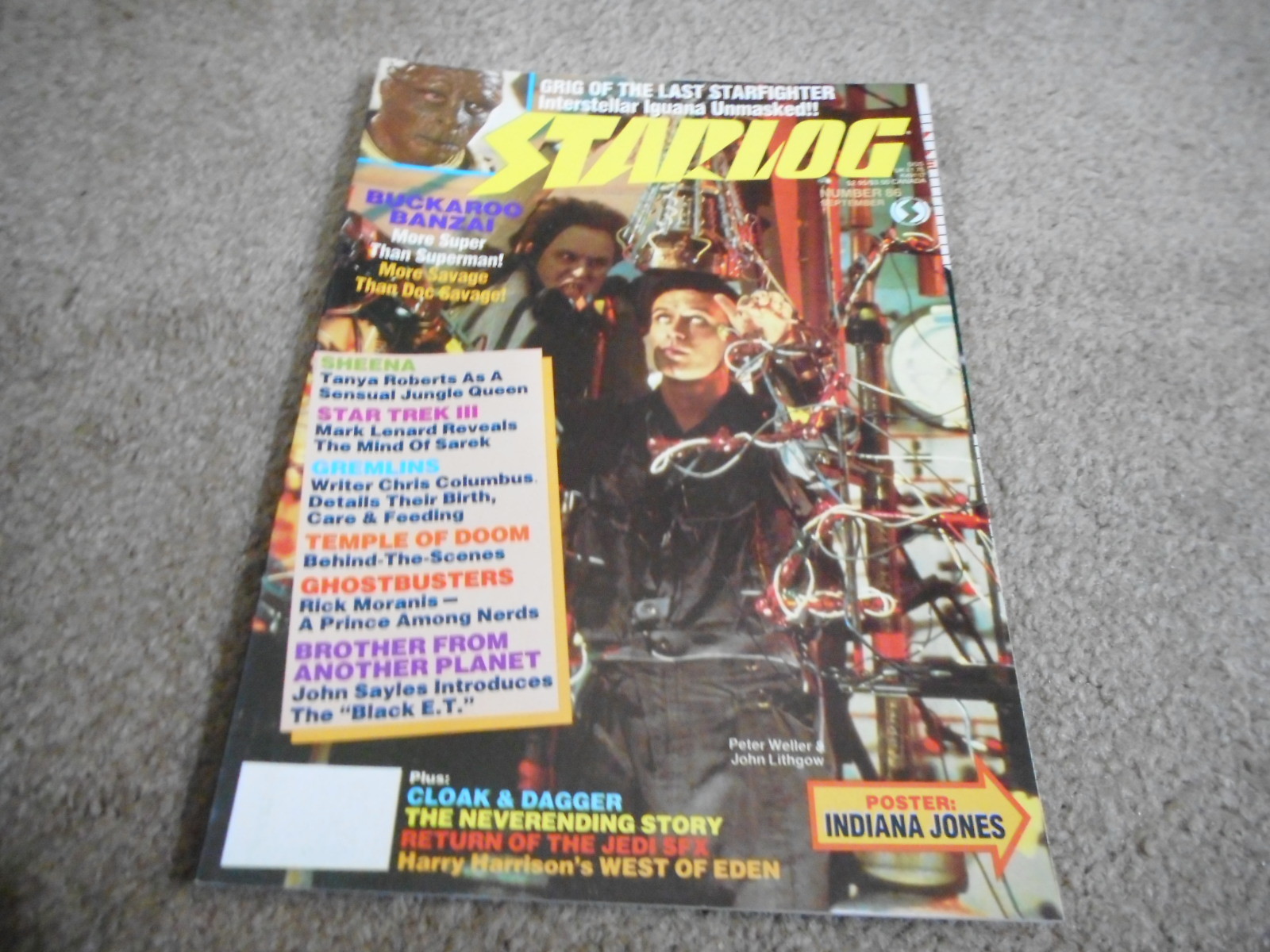 #86 STARLOG sci fi movie magazine (UNREAD) - BUCKAROO BANZAI | eBay