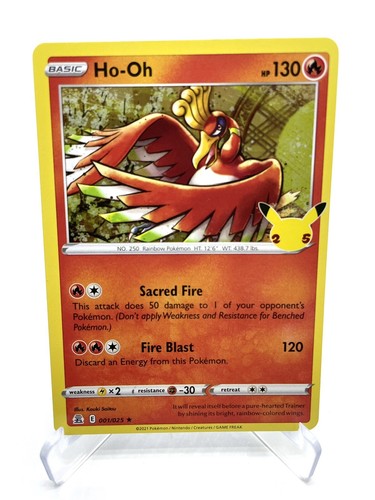 Ho-Oh 001/025 Celebrations Holo Holo Rare Card Pokemon TCG | eBay
